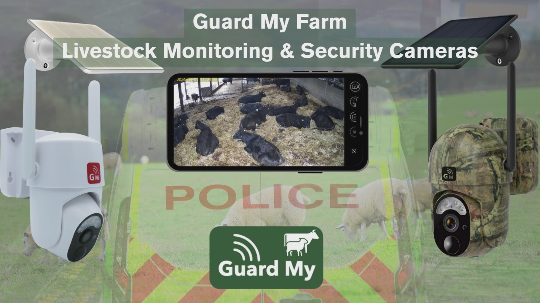 Wireless outdoor security cameras, WIFI & 4G from Guard My Farm – GuardMy